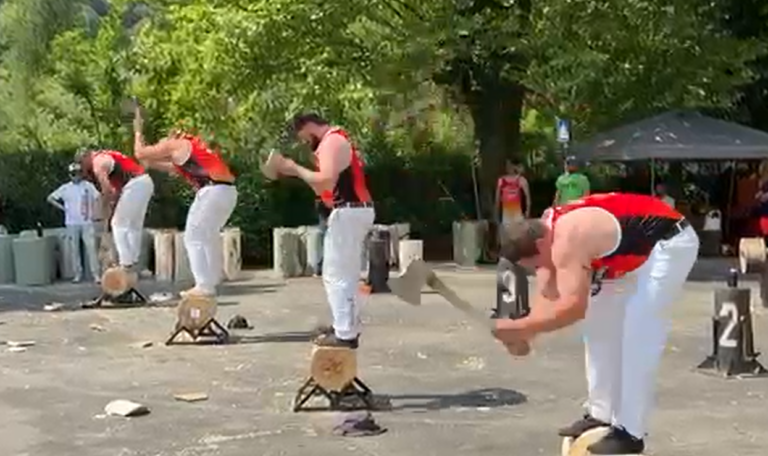 SPETTACOLO A PRIMALUNA CON LA VALSASSINA LUMBERJACK CUP (VIDEO ...